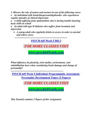 PSYCH 645 RANK Introduction Education--psych645rank.com