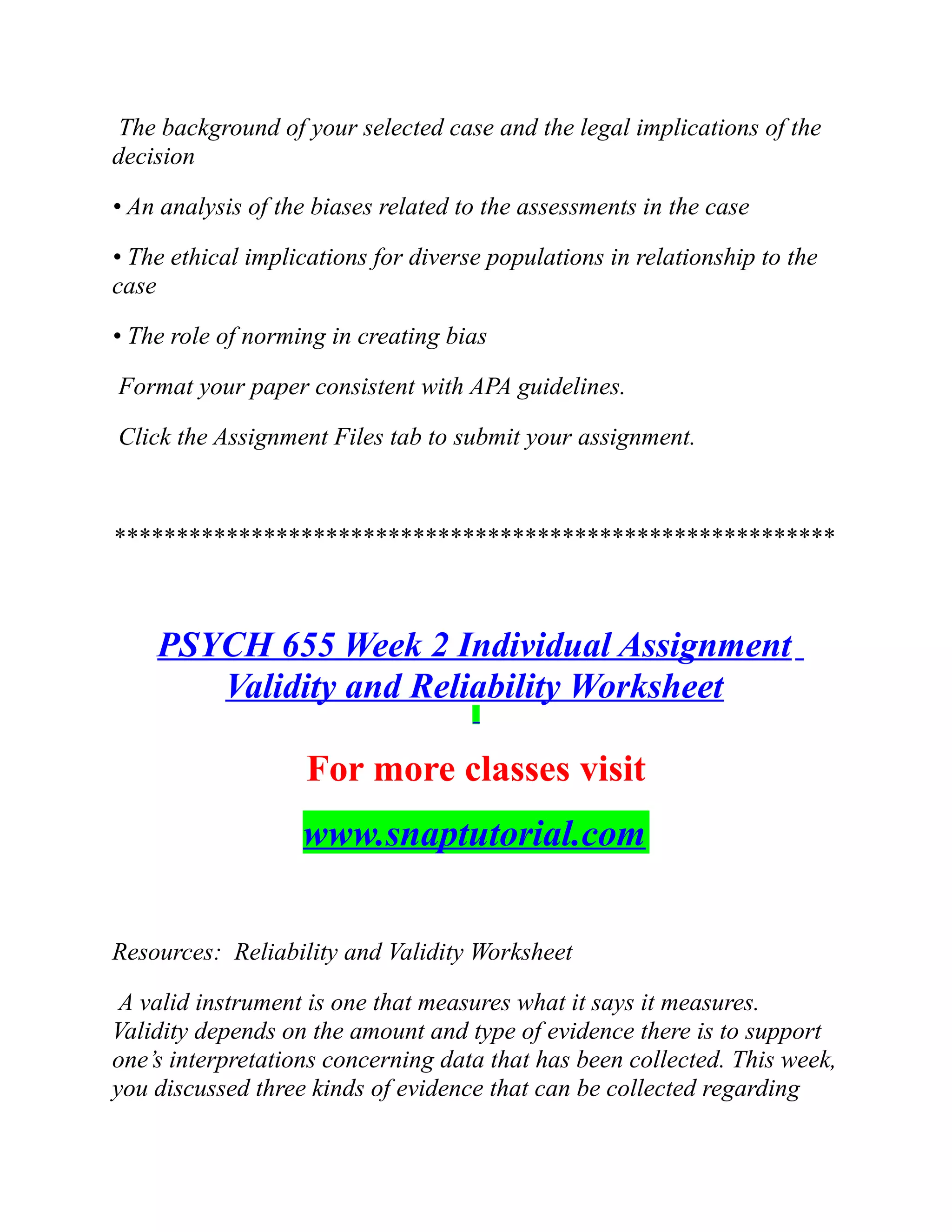Psych 655 Effective Communication-snaptutorial.com