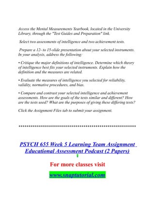 Psych 655 Effective Communication-snaptutorial.com