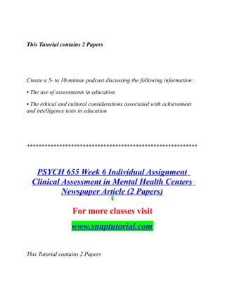 Psych 655 Effective Communication-snaptutorial.com