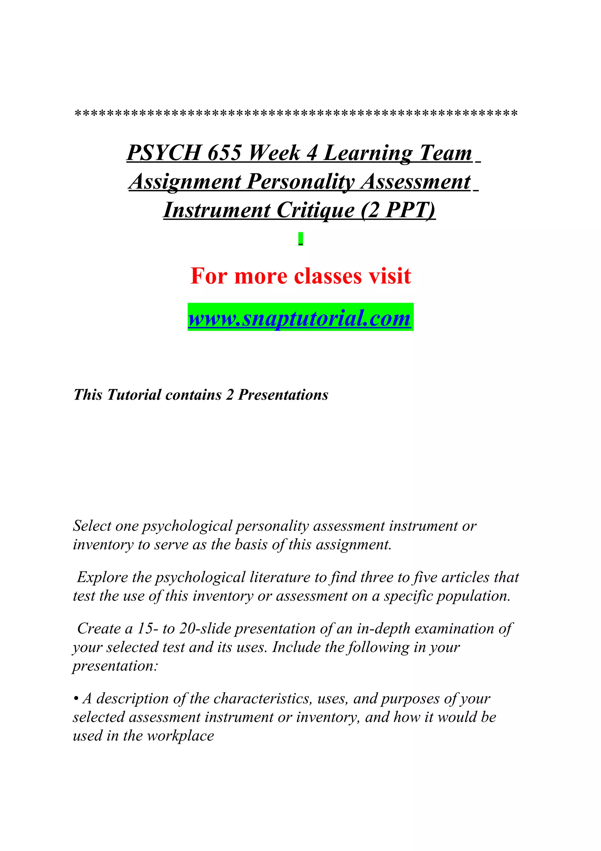 Psych 655 Exceptional Education-snaptutorial.com