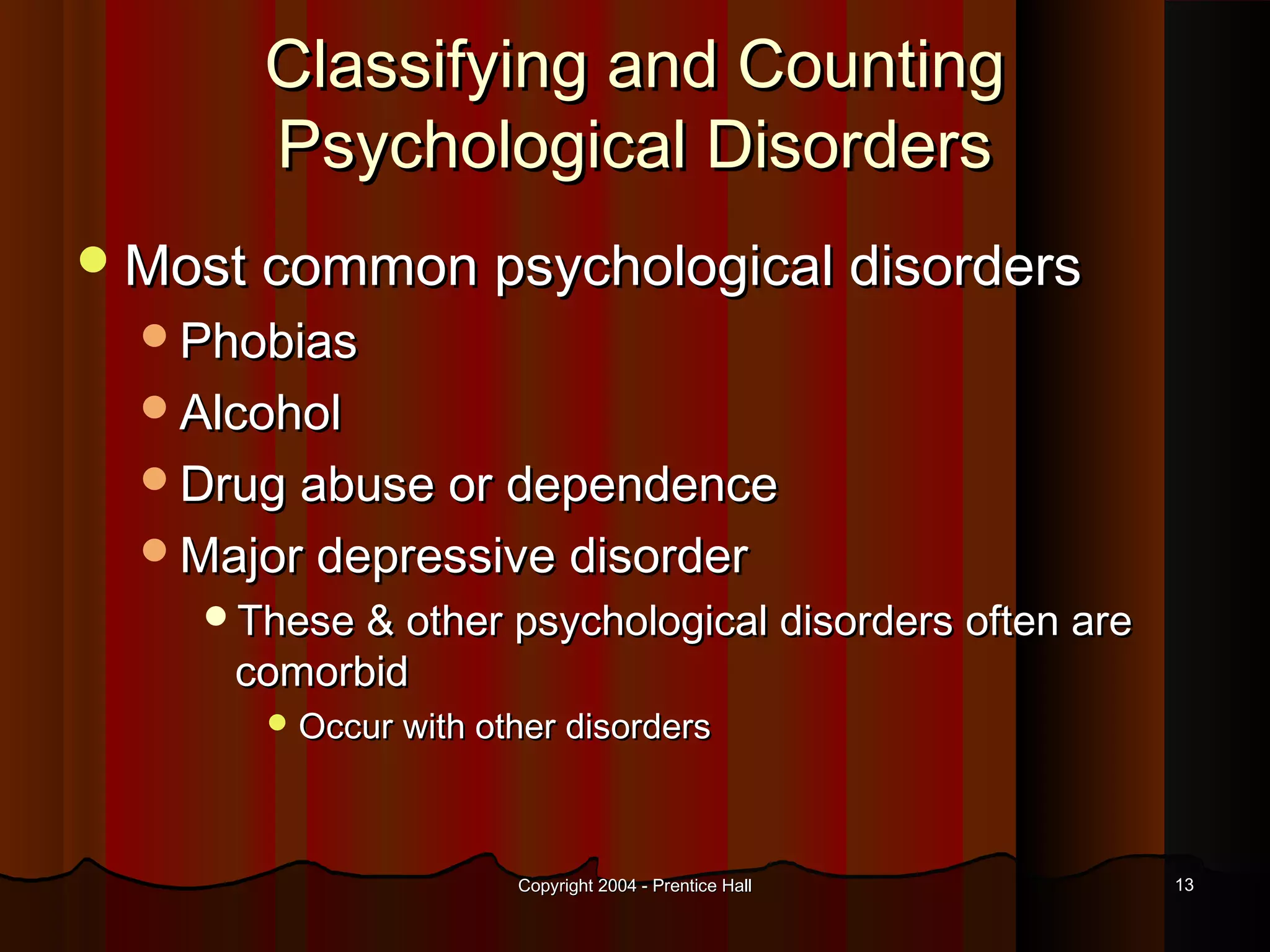 PSYCHOLOGY Chapter 12 Psychological Disorders | PPT