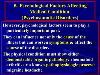 Psych and soma | PPT