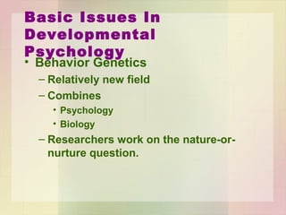 Psychology Chapter 9, Development | PPT