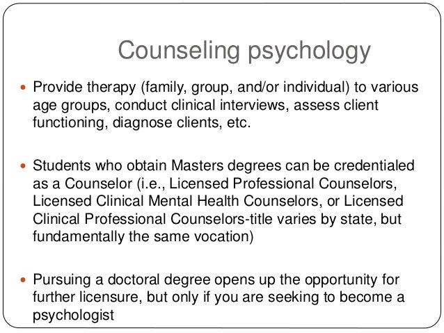 Doctorate Degree In Counseling Psychology