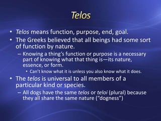 Psyche, Telos, Aretē & Eudaimonia | PPTX