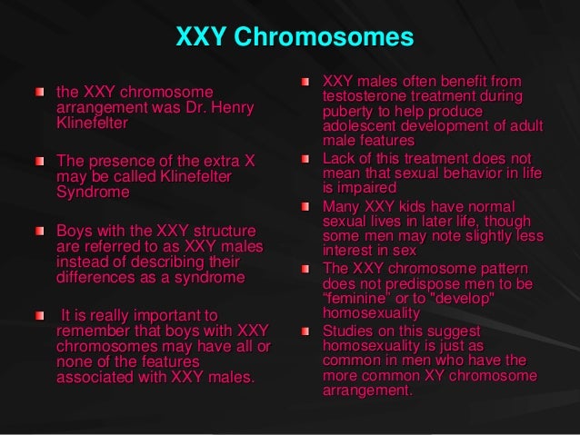 Xxy Chromosome Syndrome