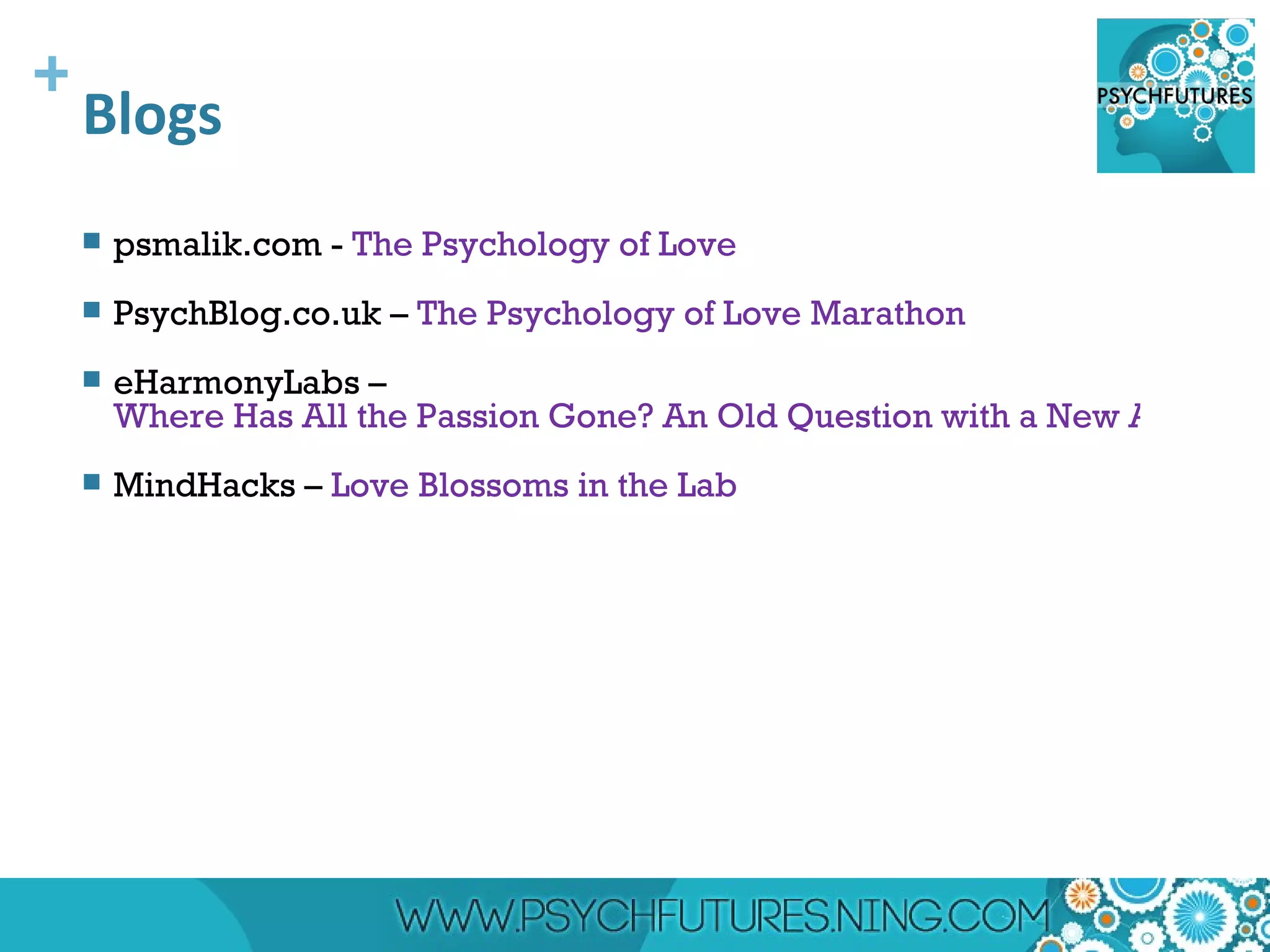 The Psychology of Love | PPT