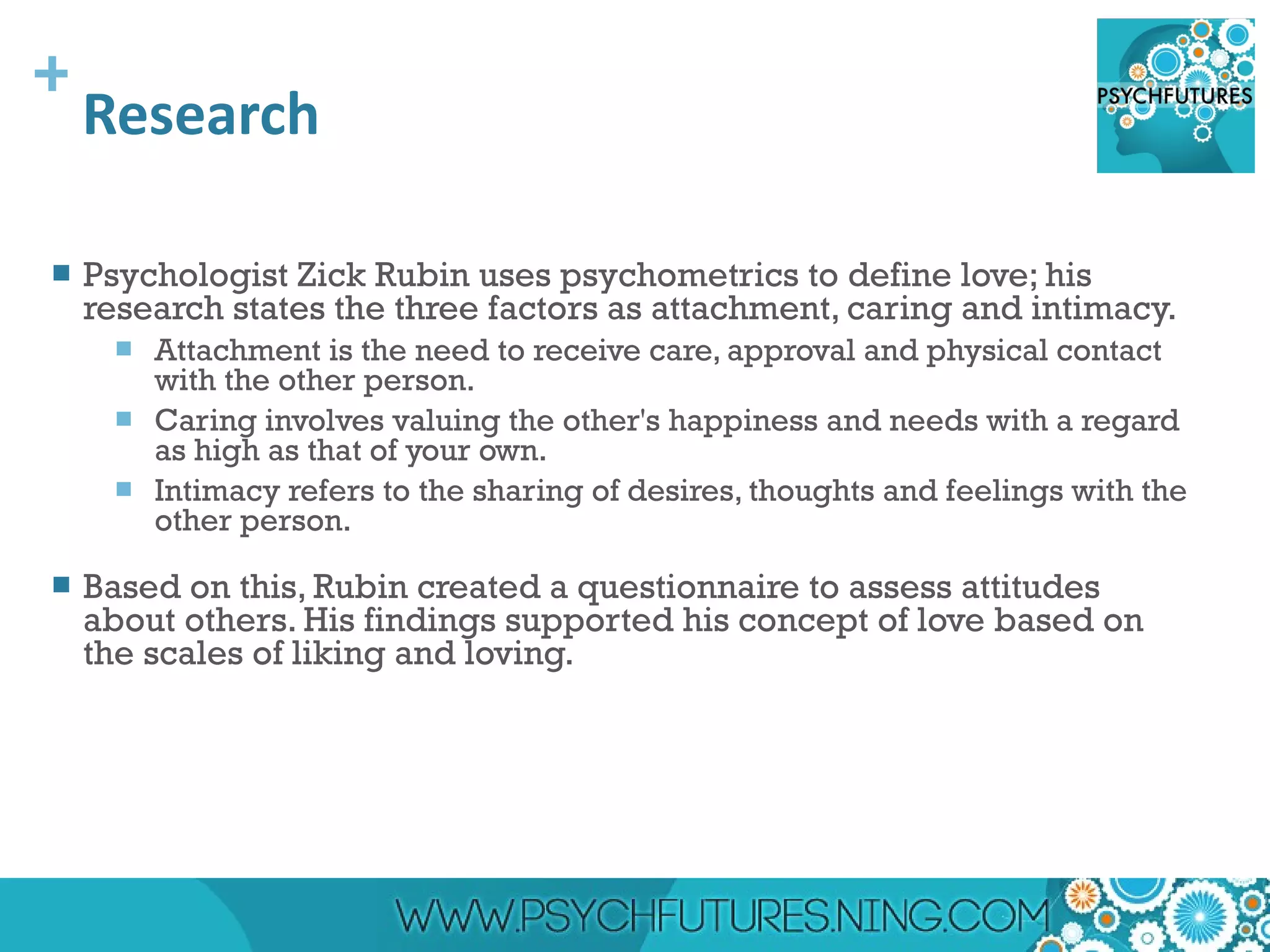 The Psychology of Love | PPT