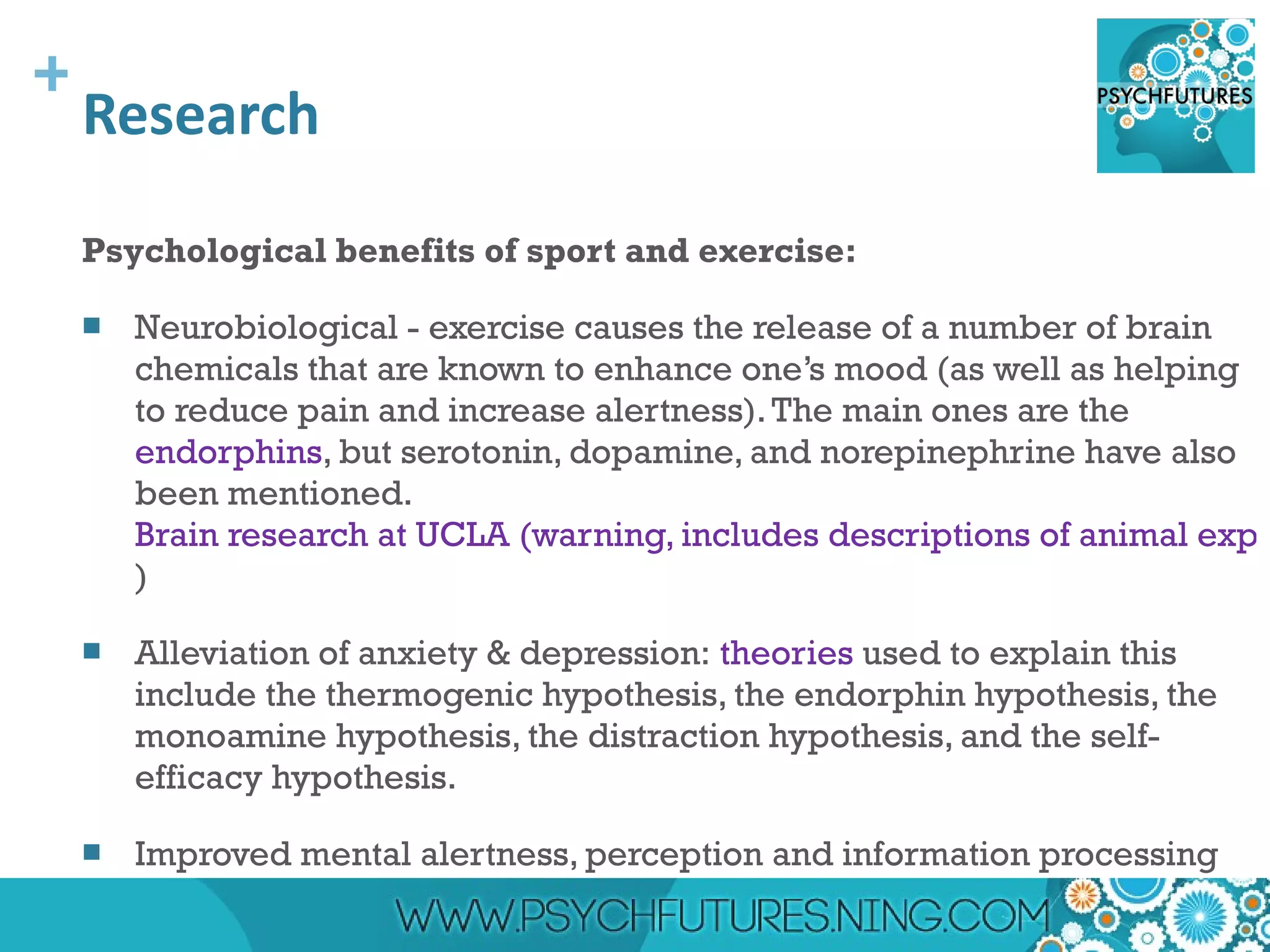 The Psychology of Sport & Exercise | PPT