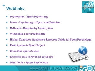 The Psychology of Sport & Exercise | PPT