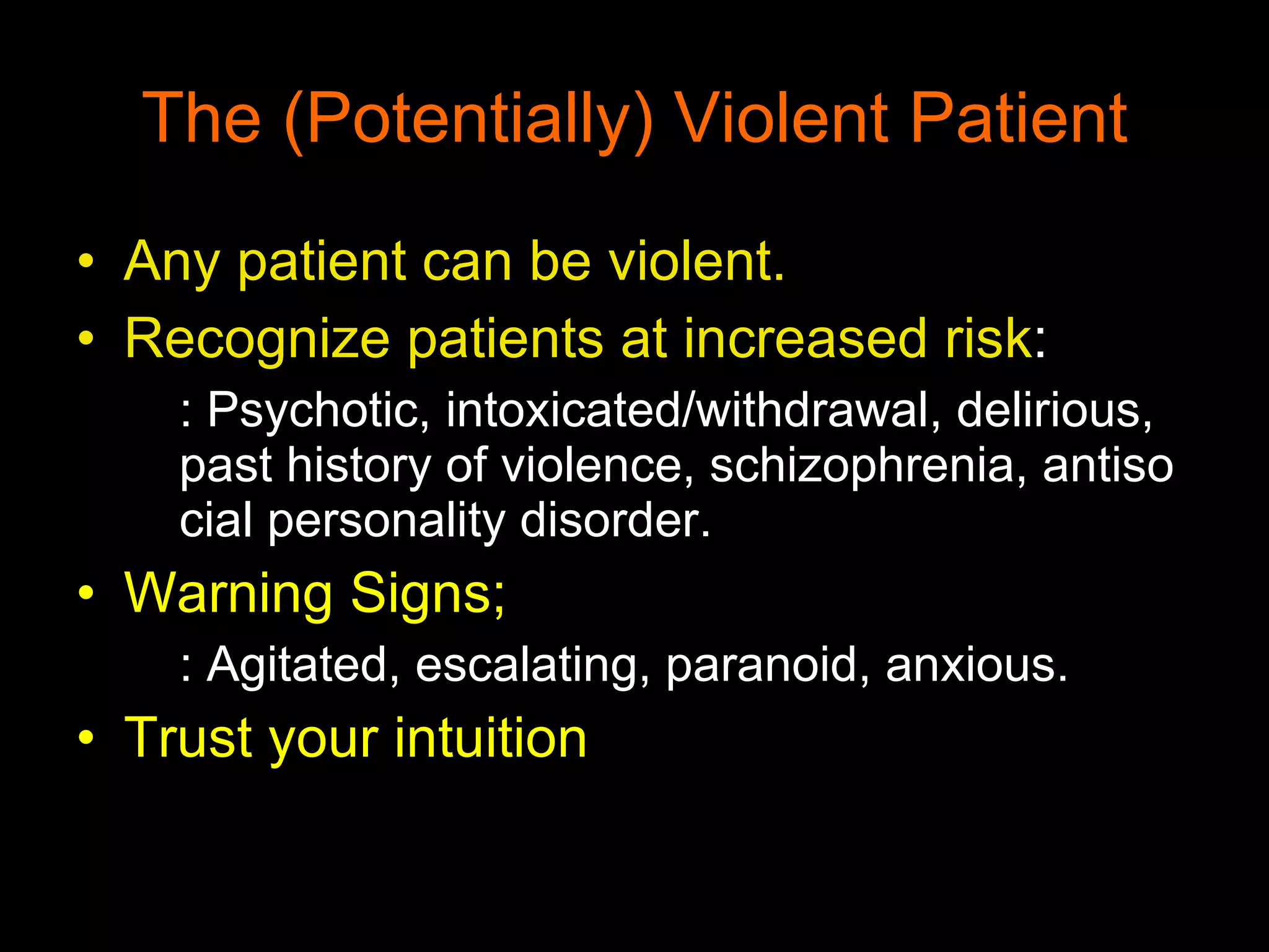 Psychiatric Emergency | PPT