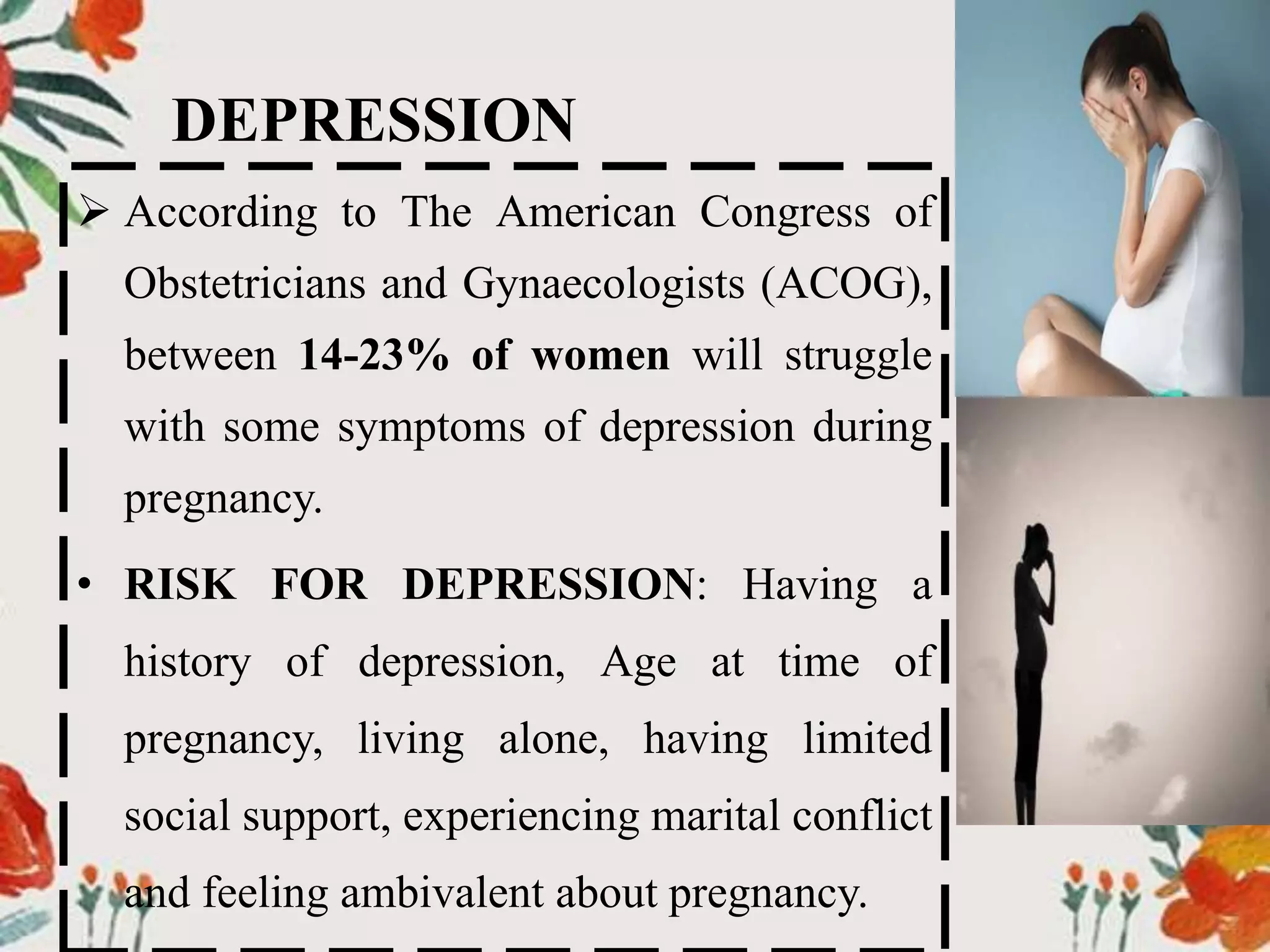 Psychiatric Disorder during Pregnancy | PPTX