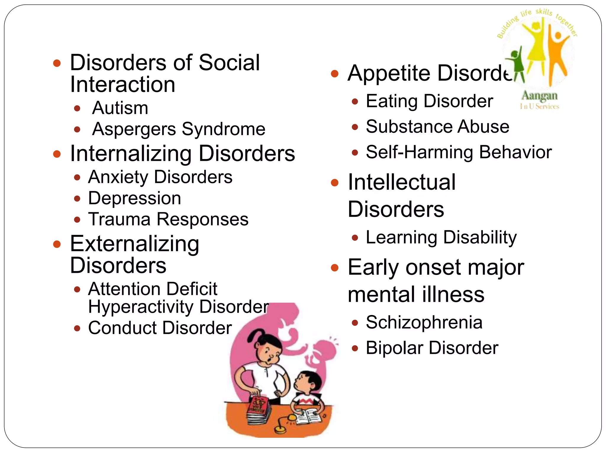 Psychiatric disorders in childhood and adolescence | PPT
