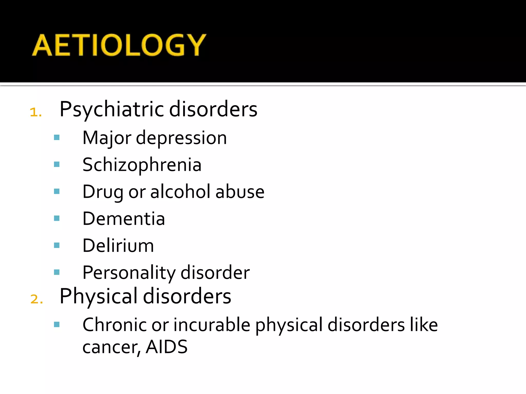 Psychiatric emergencies | PPTX