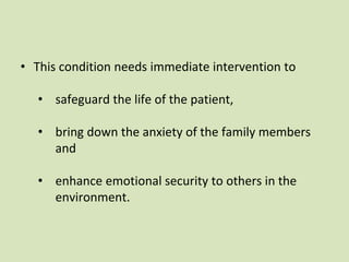 Psychiatric emergencies | PPTX