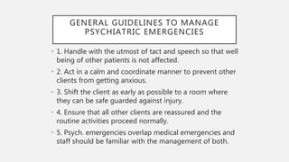 Psychiatric Emergencies | PPTX