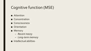 Psychiatric evaluation | PPTX