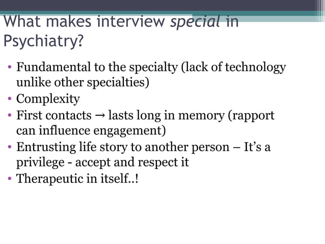 Psychiatric Examination, Formulation and Management | PPT