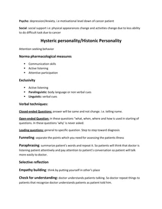 Abnormal Psychology (Psychiatric history) Case Study | PDF
