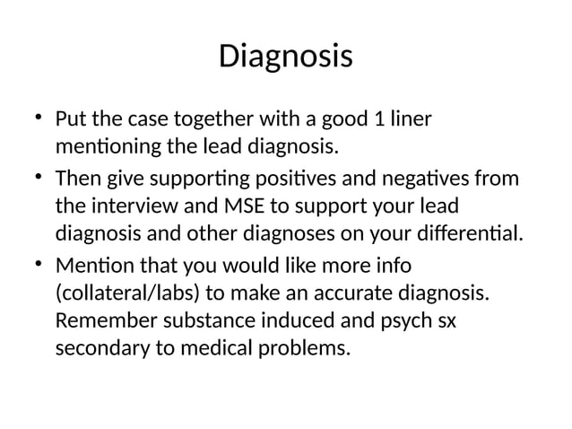 Psychiatric history.pptx regarding history taking and presenting a case | PPTX