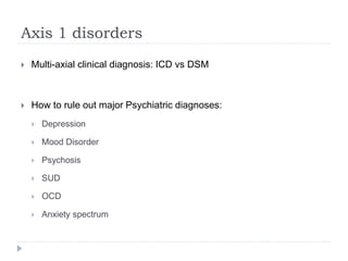 Psychiatric History-taking | PPTX