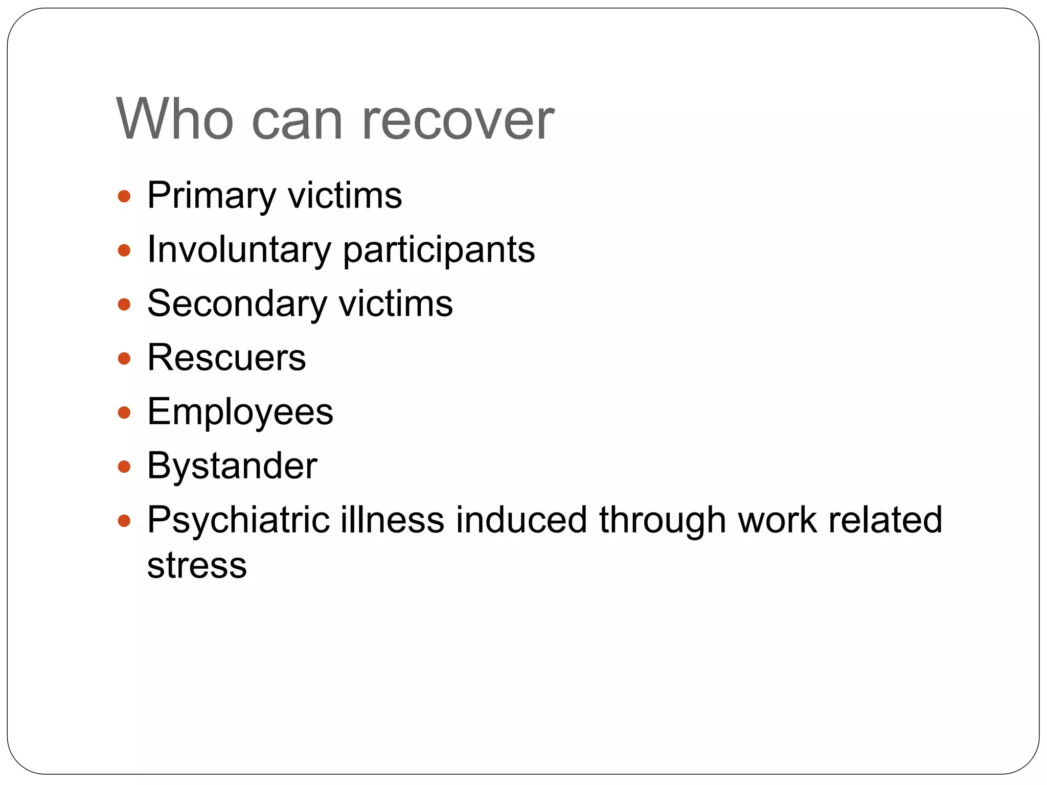 Psychiatric illness tort law | PPTX