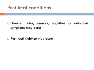Psychiatric manifestations of Epilepsy | PPT