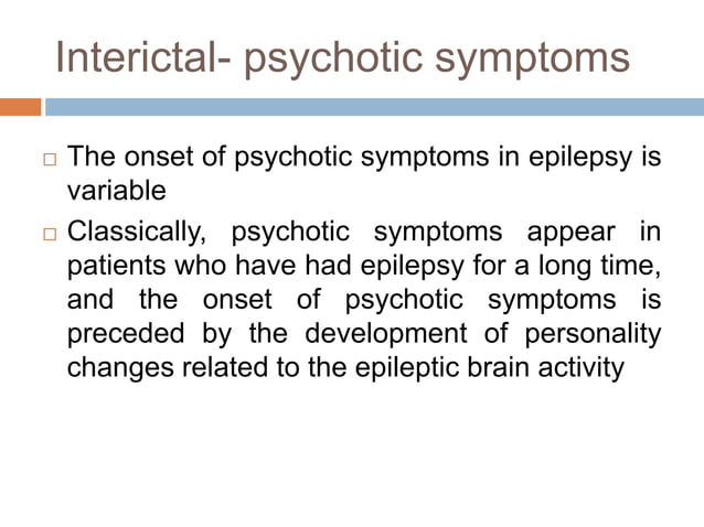 Psychiatric manifestations of Epilepsy | PPTX