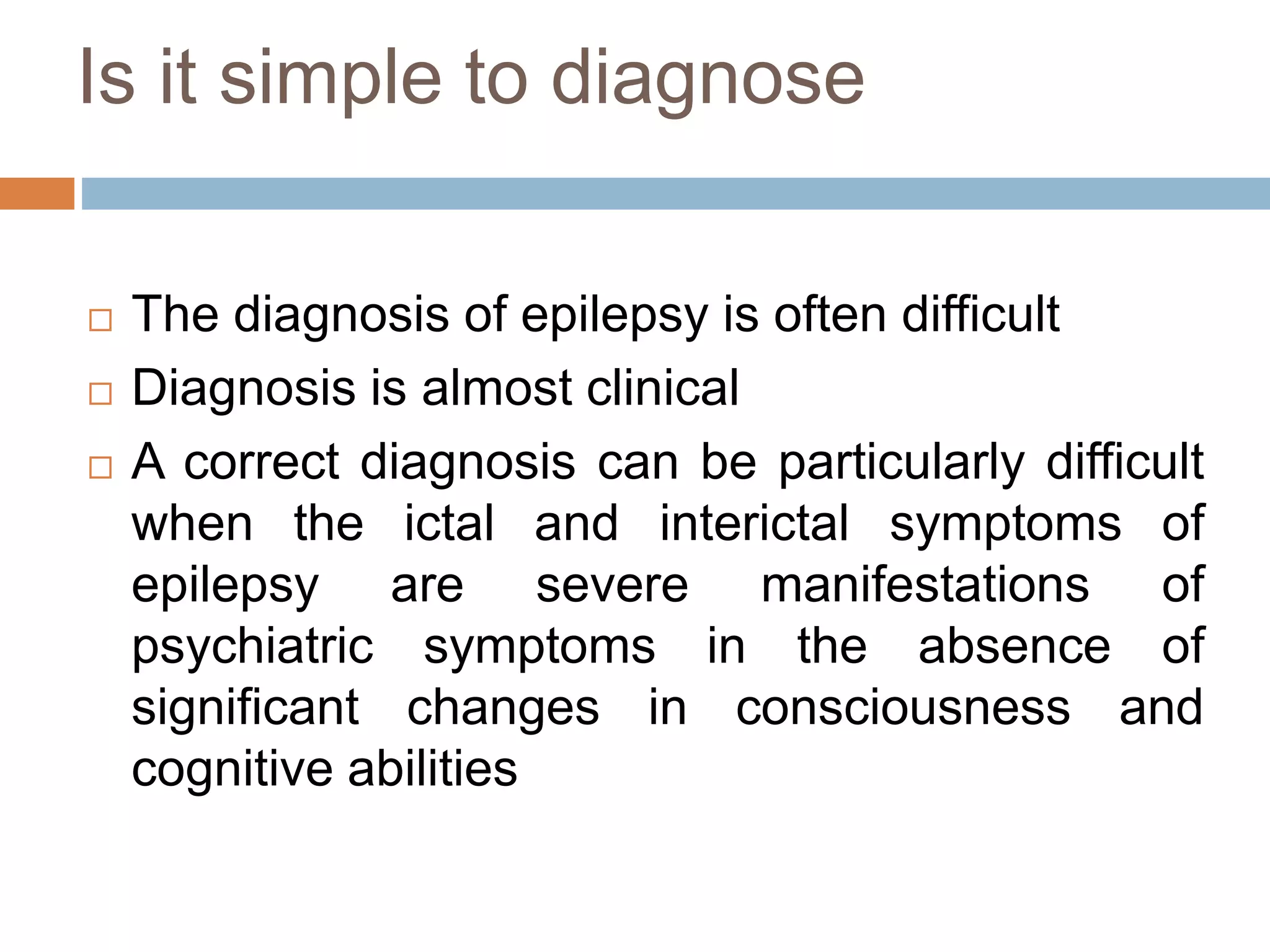 Psychiatric manifestations of epilepsy | PPT