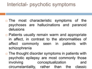 Psychiatric manifestations of epilepsy | PPTX