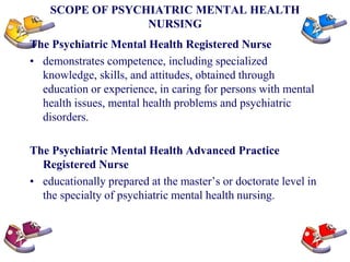 Psychiatric nursing | PPTX