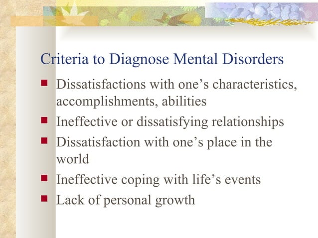 Psychiatric Nursing Slides | PPT