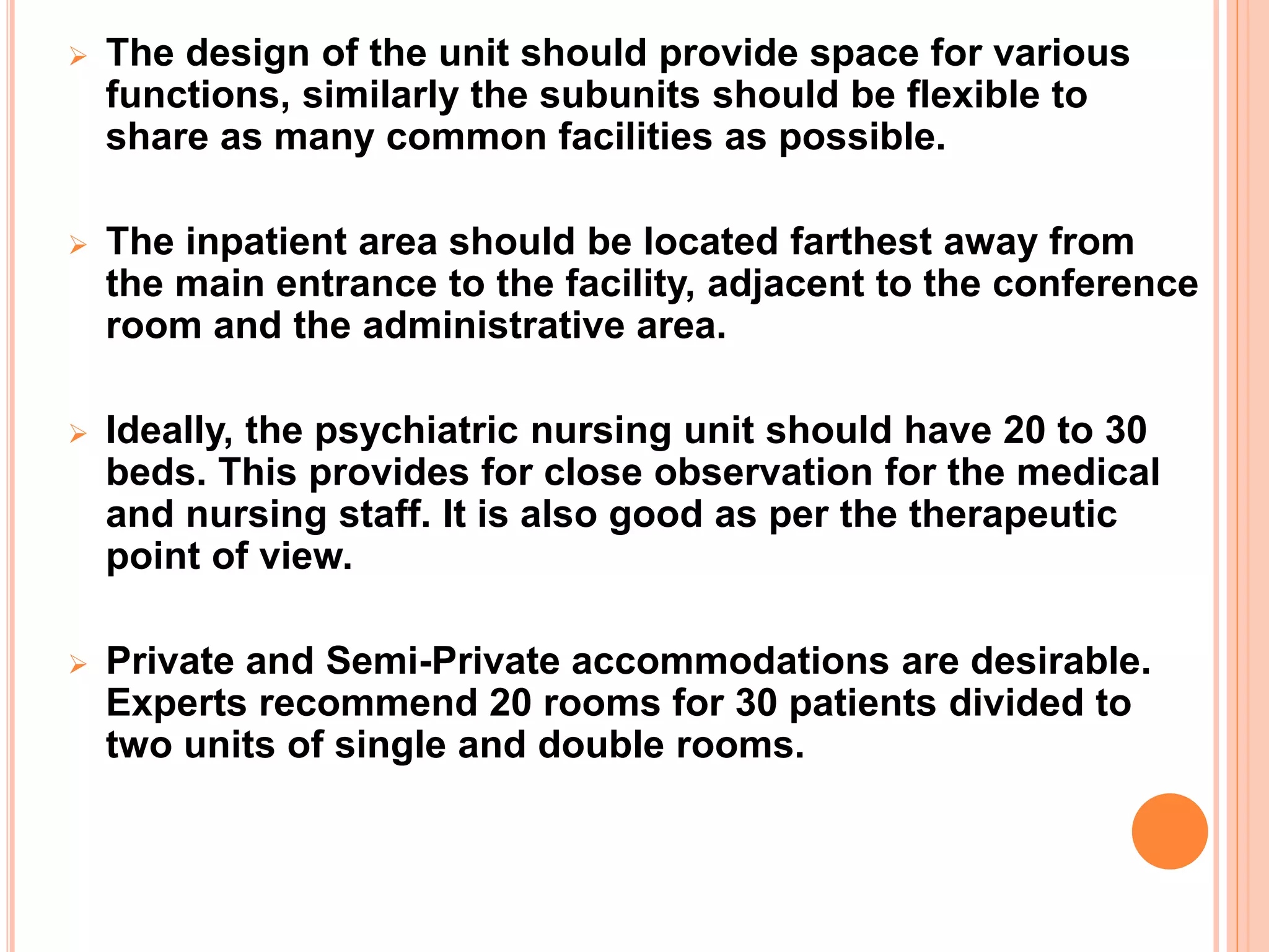 Psychiatric nursing unit | PPTX