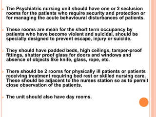 Psychiatric nursing unit | PPTX