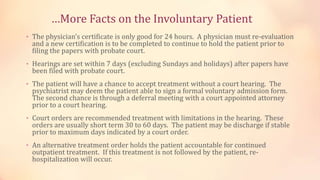 Psychiatric Petitions & The Commitment Process | PPTX