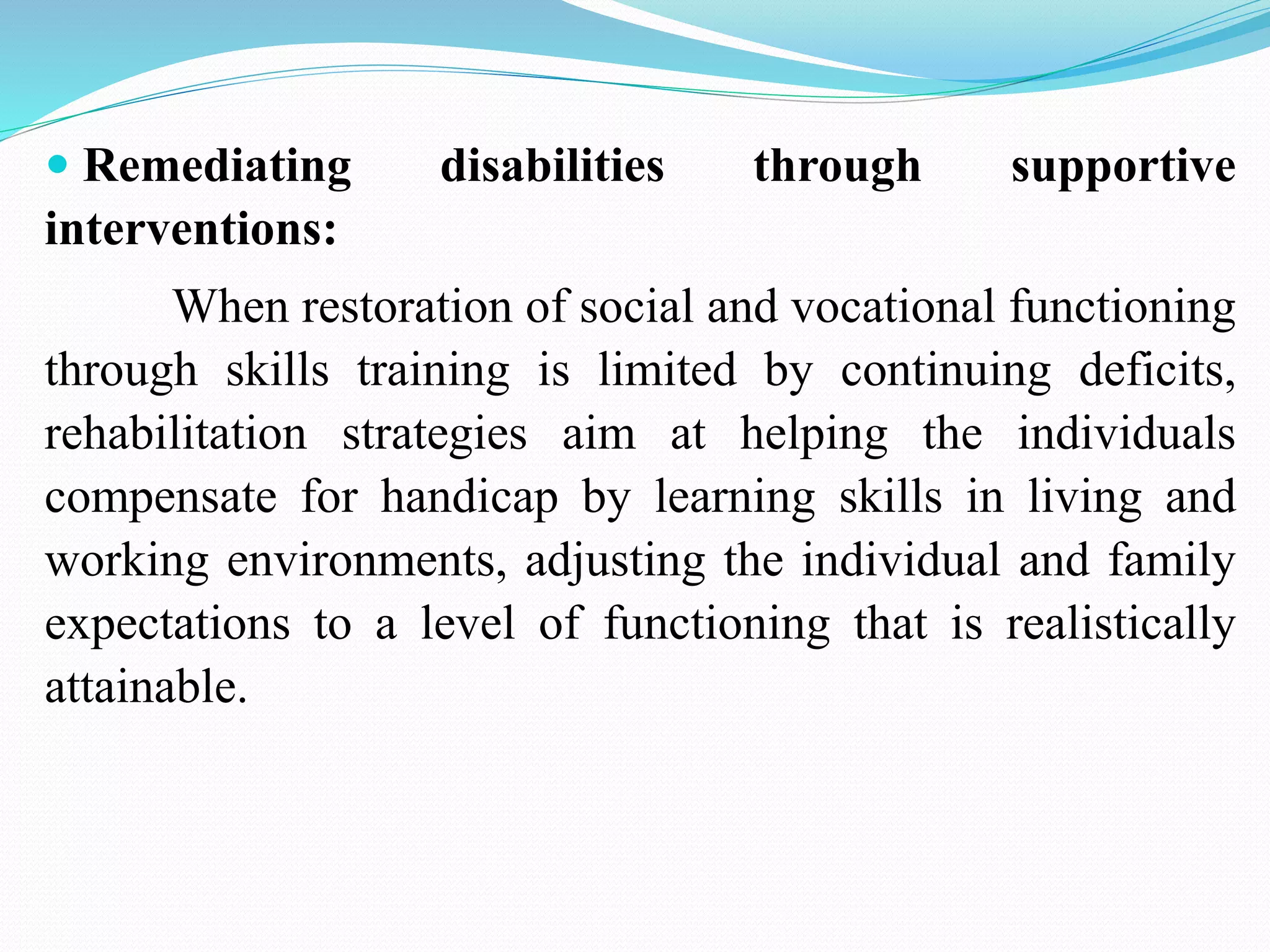 Psychiatric rehabilitation | PPTX