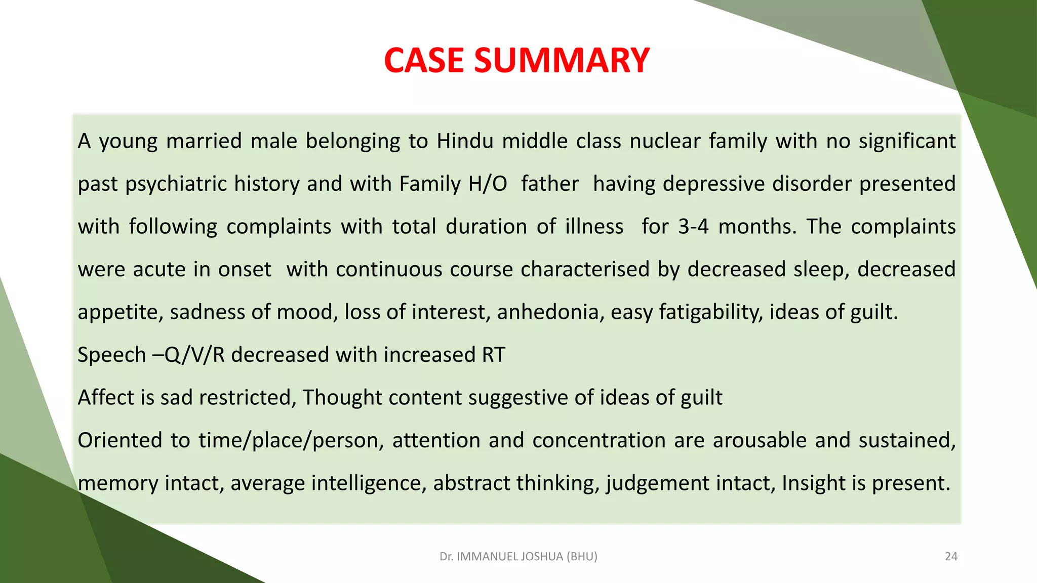 Psychiatry Case Presentation (Depression).pptx