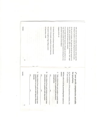 Psychiatry log book | PDF
