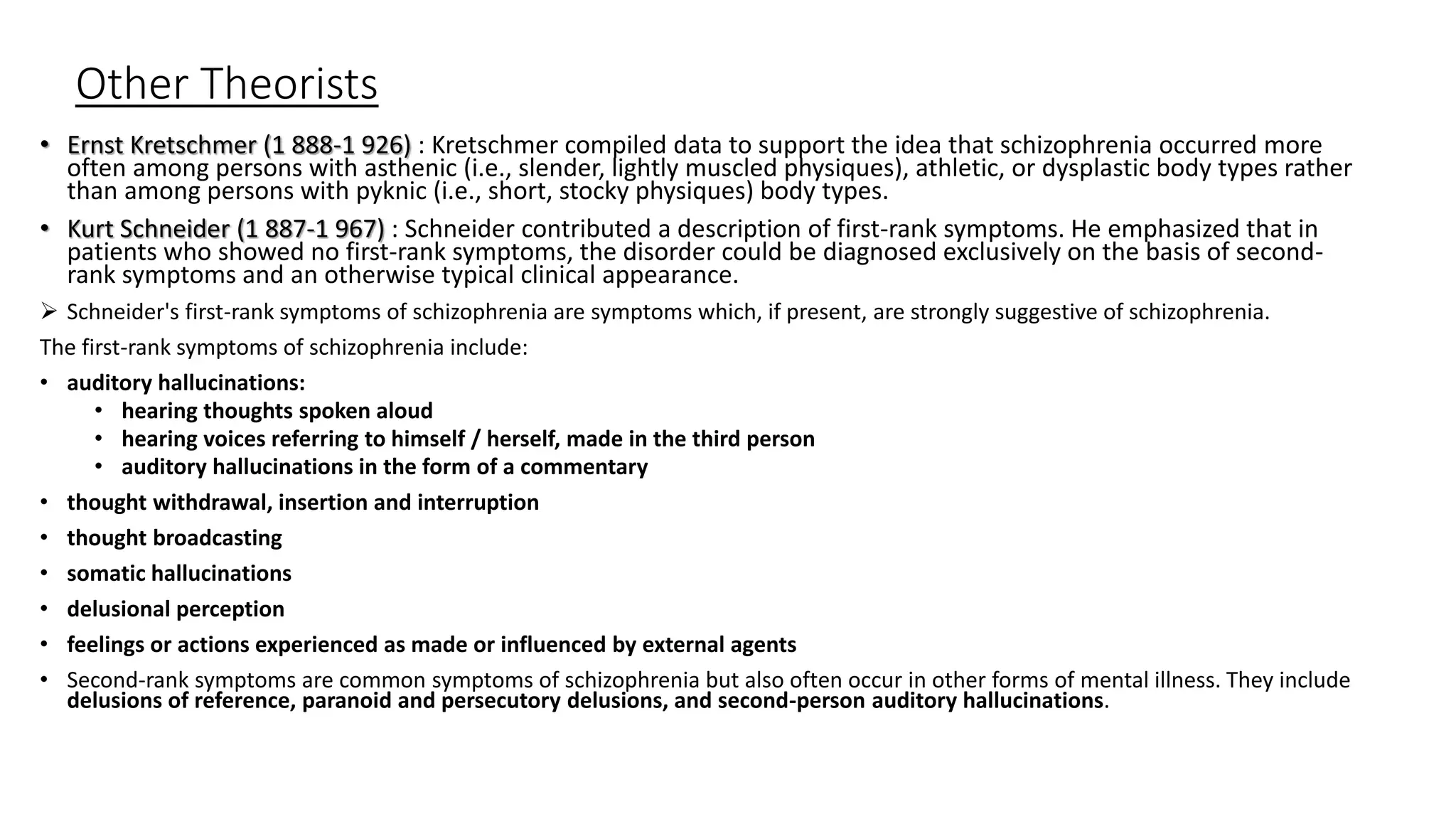 Schizophrenia & affective disorders | PPTX