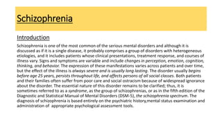 Schizophrenia & affective disorders | PPTX