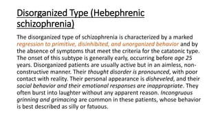 Schizophrenia & affective disorders | PPTX