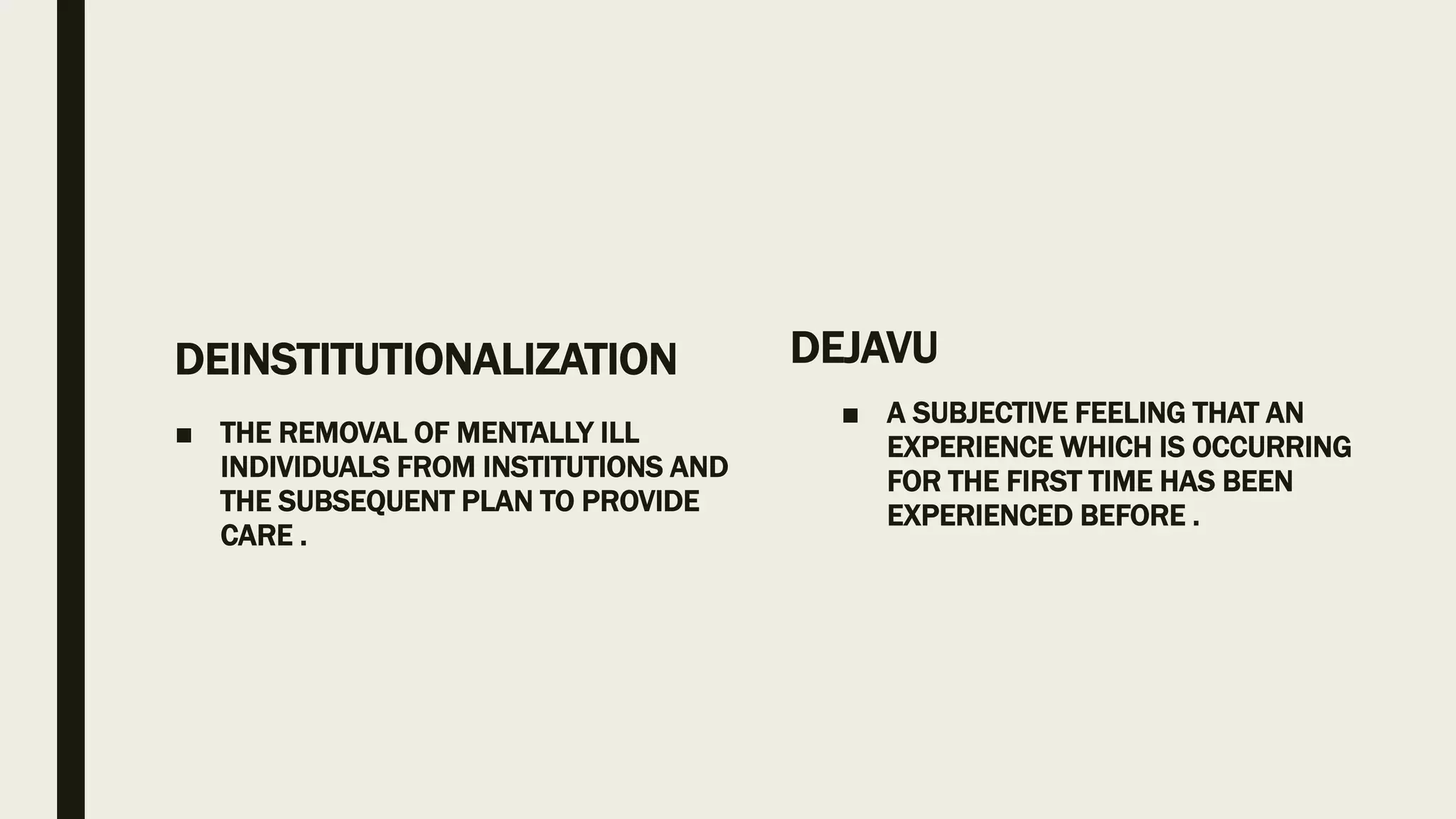 PSYCHIATRY TERMINOLOGY// Mental Health Nursing | PPTX