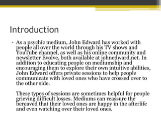 John Edwards Psychic Youtube