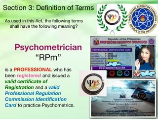 Philippine Psychology Act 2009 | PDF
