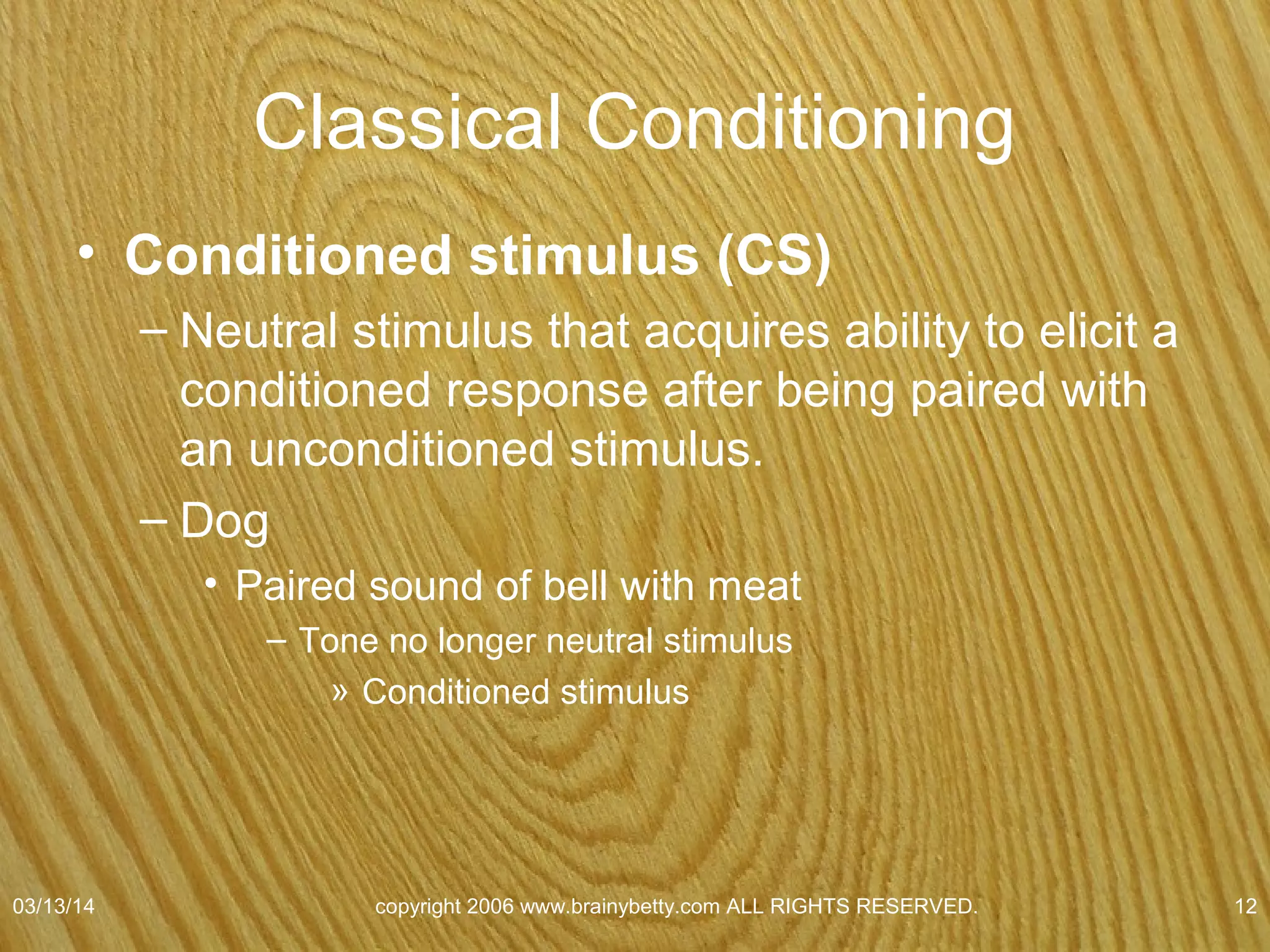 Psychology Chapter 6 Learning | PPT