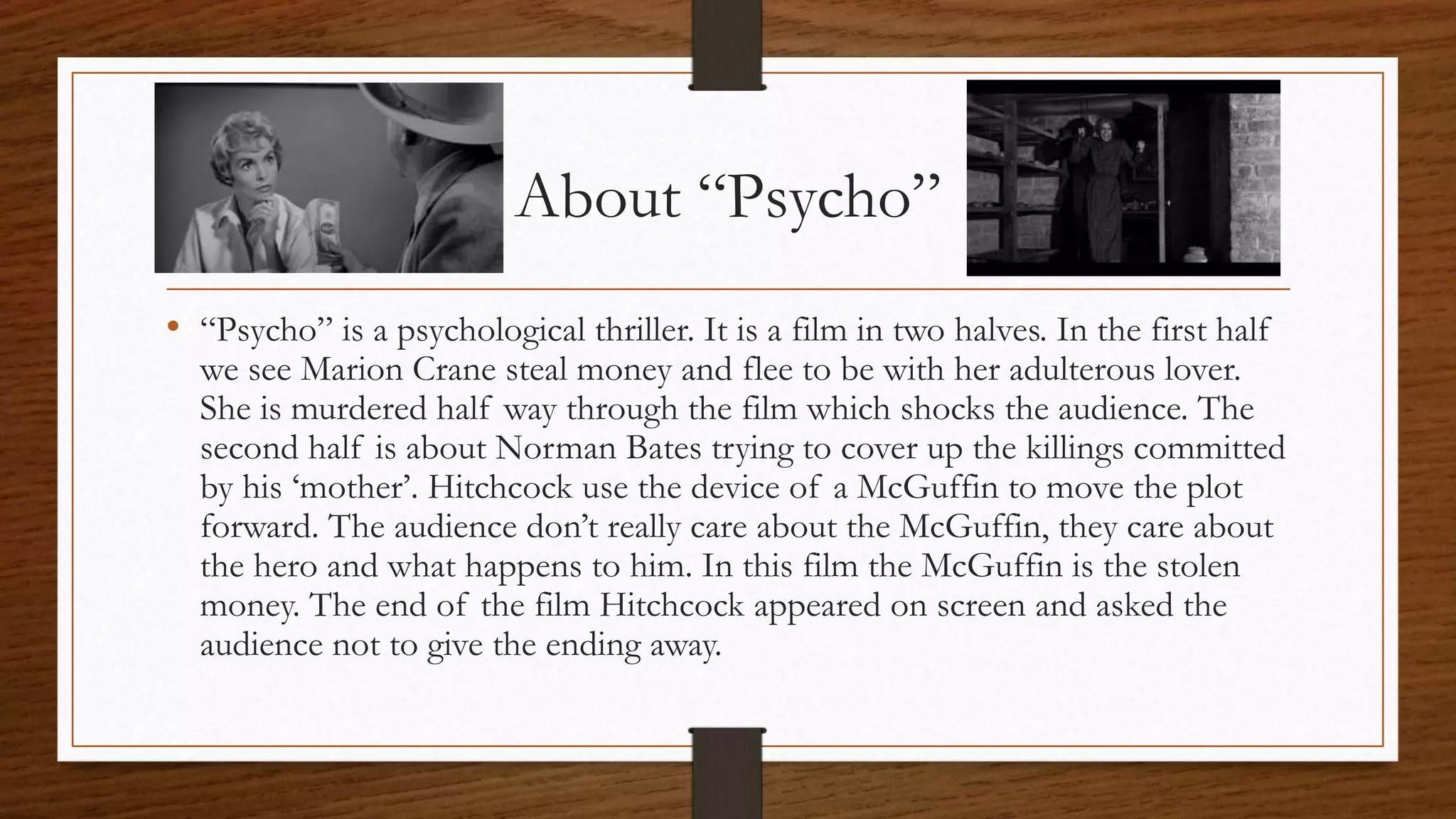 Psycho | PPT