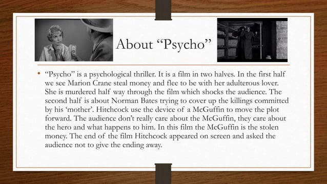 Psycho | PPT