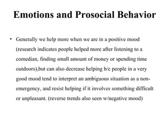 Pro social behaviour social psychology | PPT