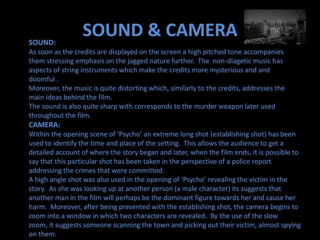 Psycho by Alfred Hitchcock | PPTX